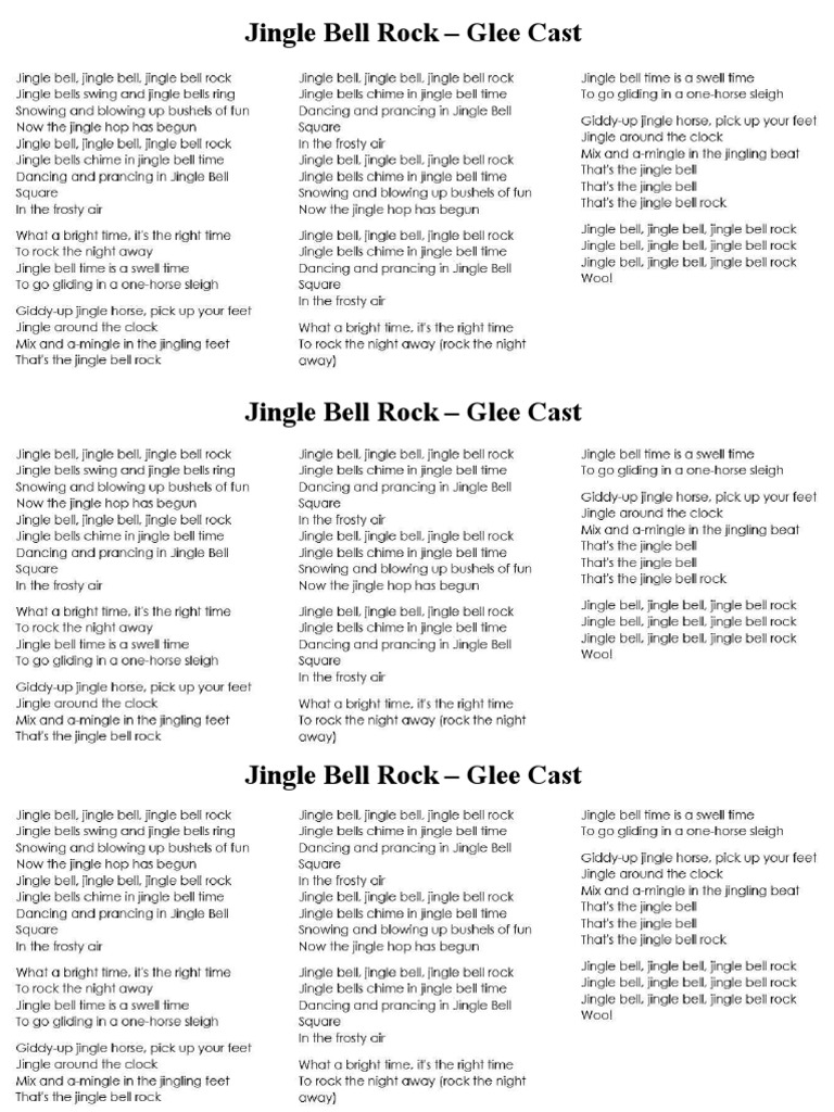 Jingle Bell Rock Lyrics | PDF
