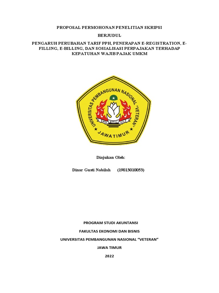 Proposal Permohonan Penelitian Skripsi | PDF