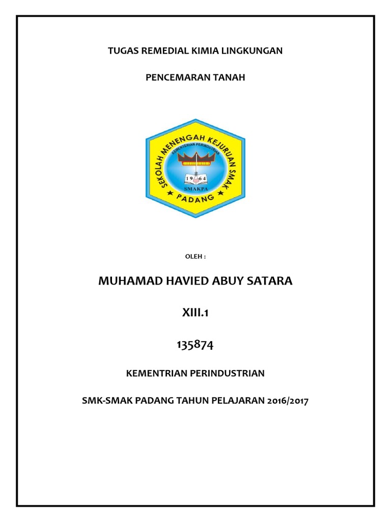 Remedial Kimia LIngkungan Muhamad Havied Abuy Satara | PDF