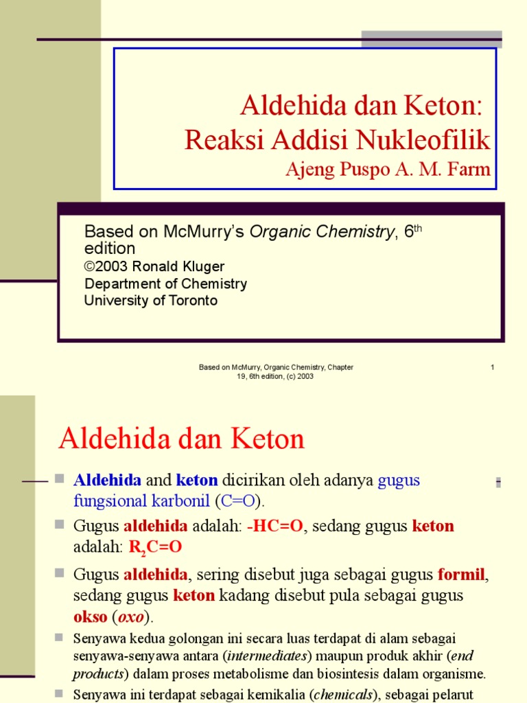 Senyawa Aldehid Dan Keton | PDF