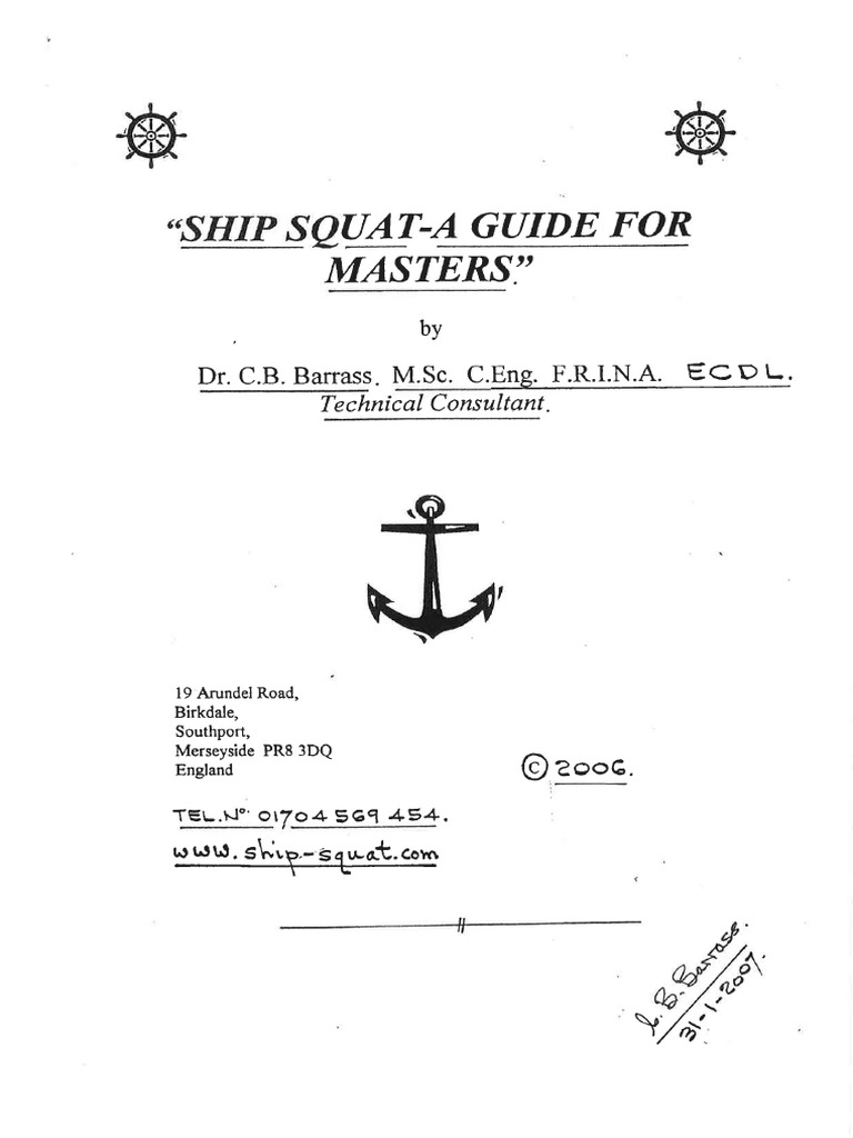 Ship Squat - A Guide For Masters | PDF