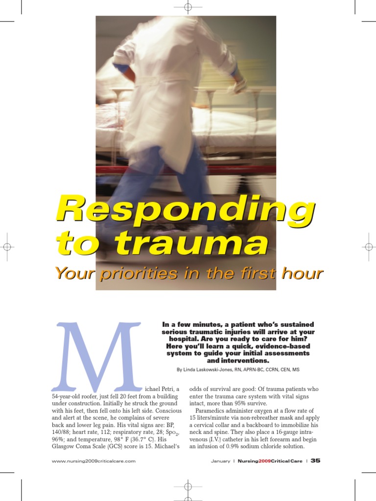 ER Journal | PDF | Major Trauma | Intravenous Therapy