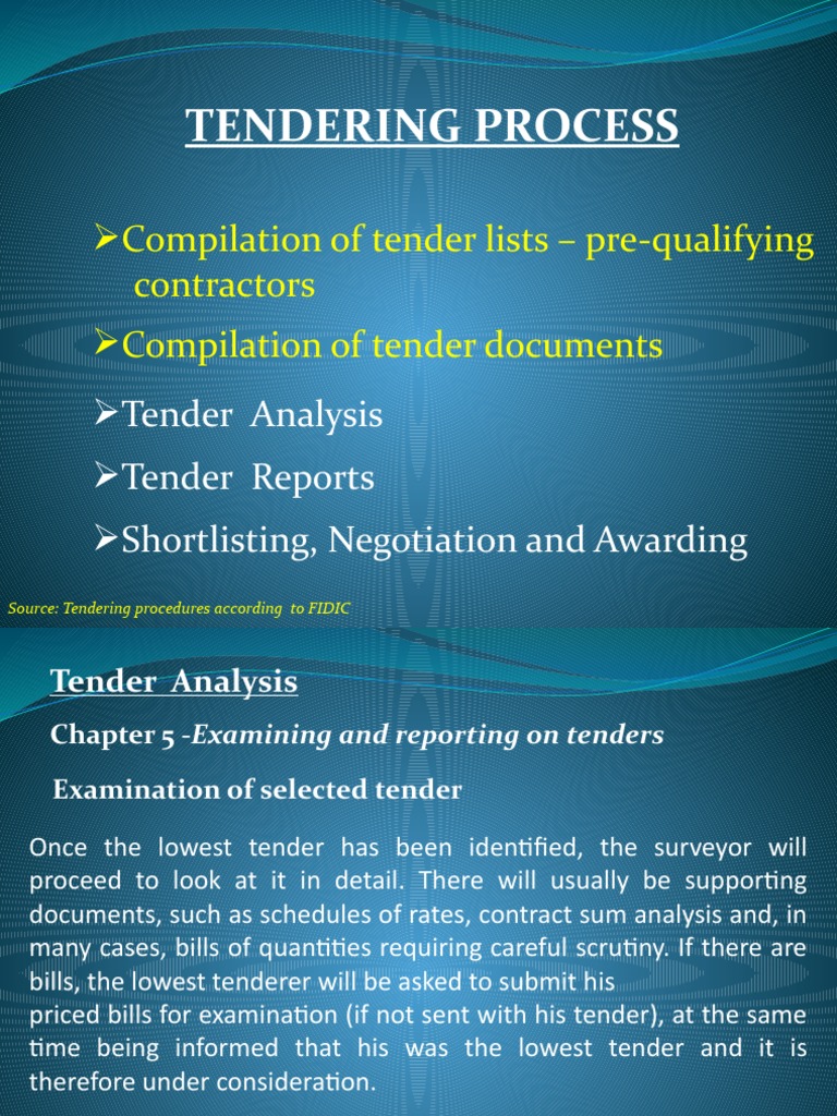 Tender Analysis & Reports | PDF | Pricing | Architect