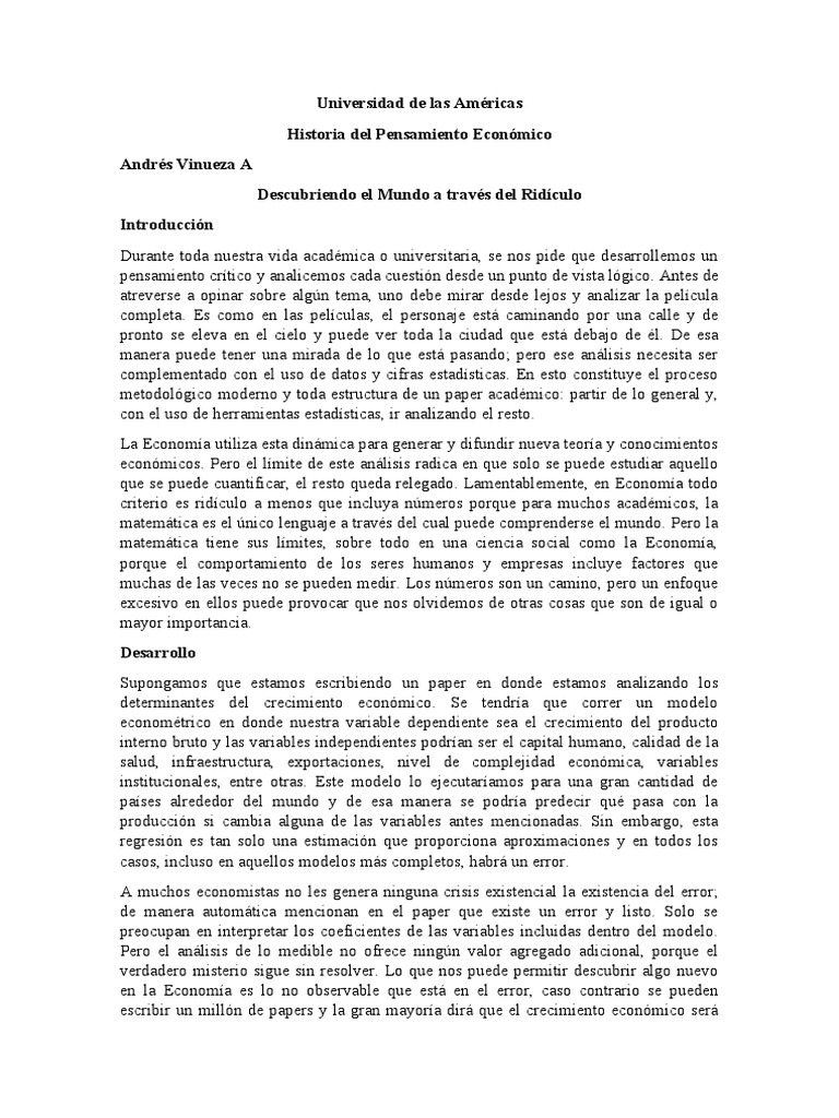 Medir Lo Inmedible. Vinueza Andrés | PDF | Pensamiento | Ciencias ...
