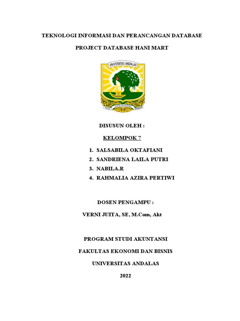 Teknologi Informasi Dan Perancangan Database | PDF Teknologi Informasi Dan Perancangan Database | PDF