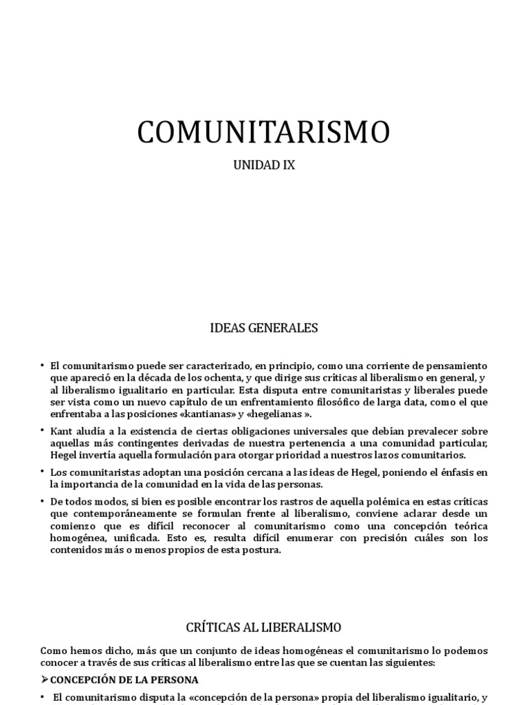 COMUNITARISMO | Descargar gratis PDF | Justicia | Crimen y violencia