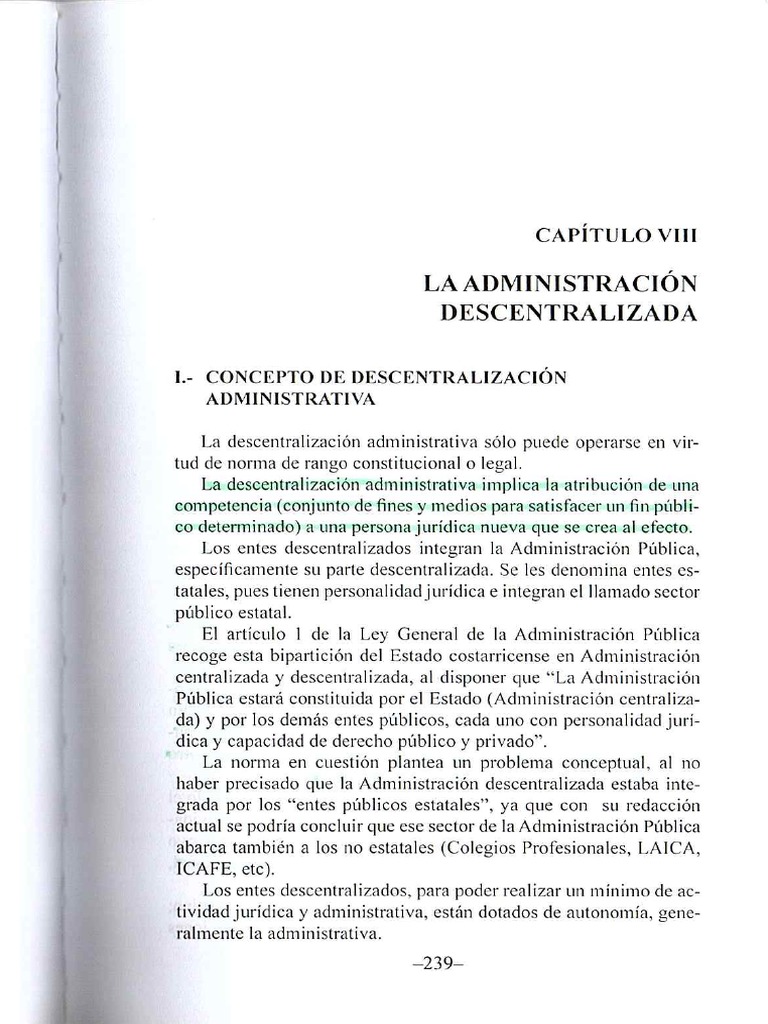 La Administración Descentralizada | PDF