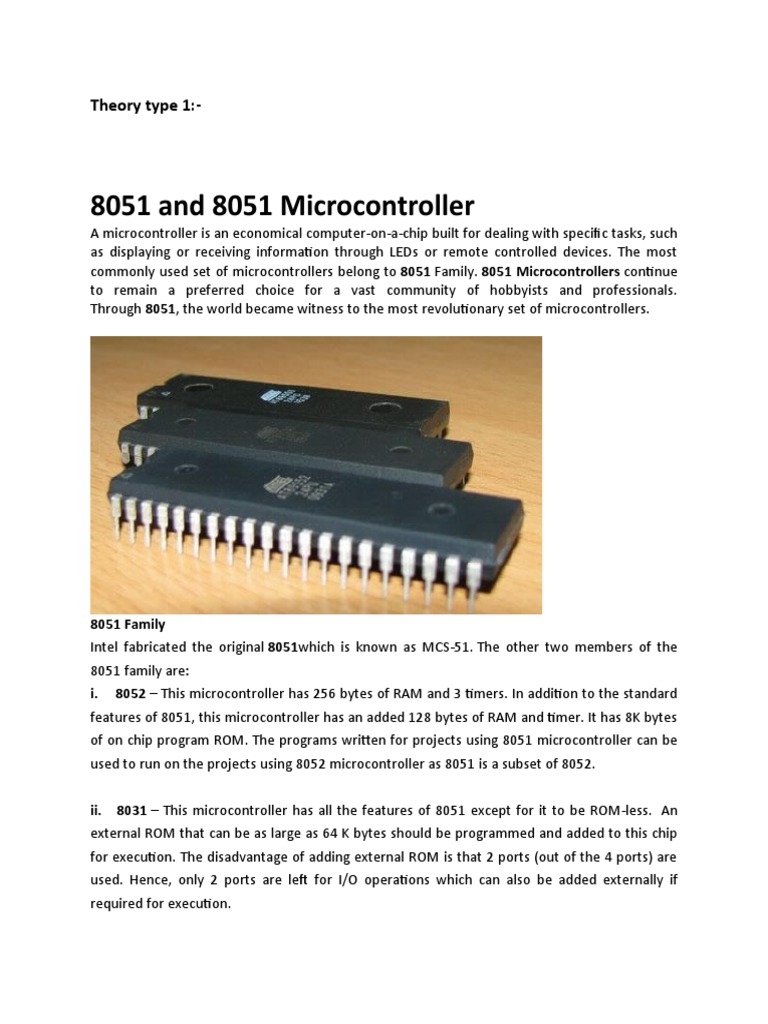8051 Microcontroller Data | Download Free PDF | Microcontroller ... 8051 Microcontroller Data | Download Free PDF | Microcontroller ...