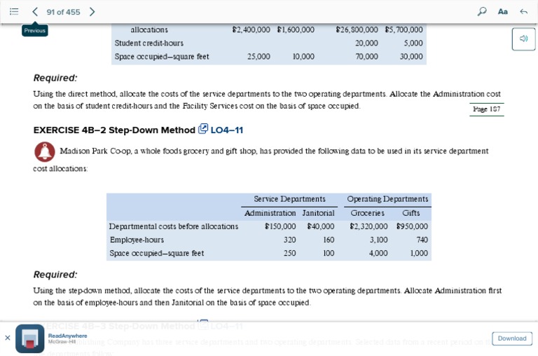 Appendix 4B Exercises, Problems, and Case | PDF