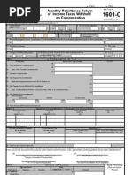 Bir Form 1601-C | PDF | Withholding Tax | Taxes