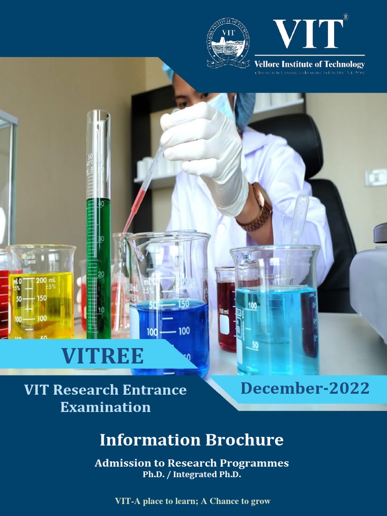 VITREE 2022 Information Brochure | PDF | Academic Degree | Master's Degree