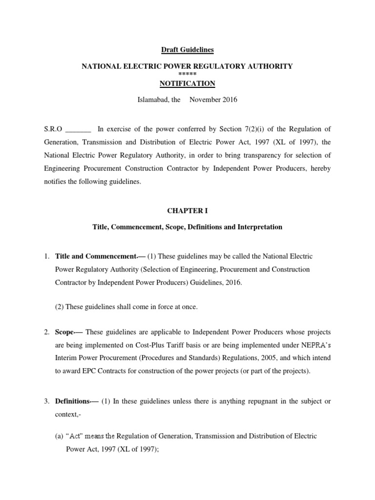 EPC Contractor Selection Guidelines | PDF | Request For Proposal | Business