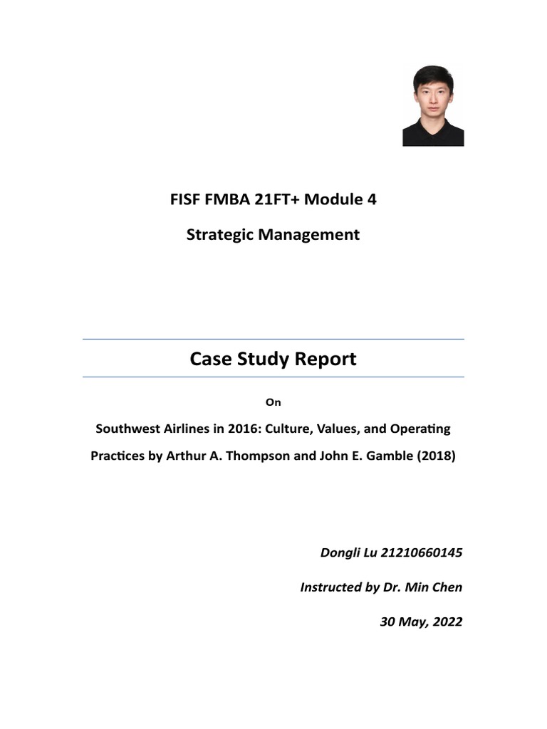 Southwest Airlines Case Study | PDF | Low Cost Carrier | Southwest Airlines