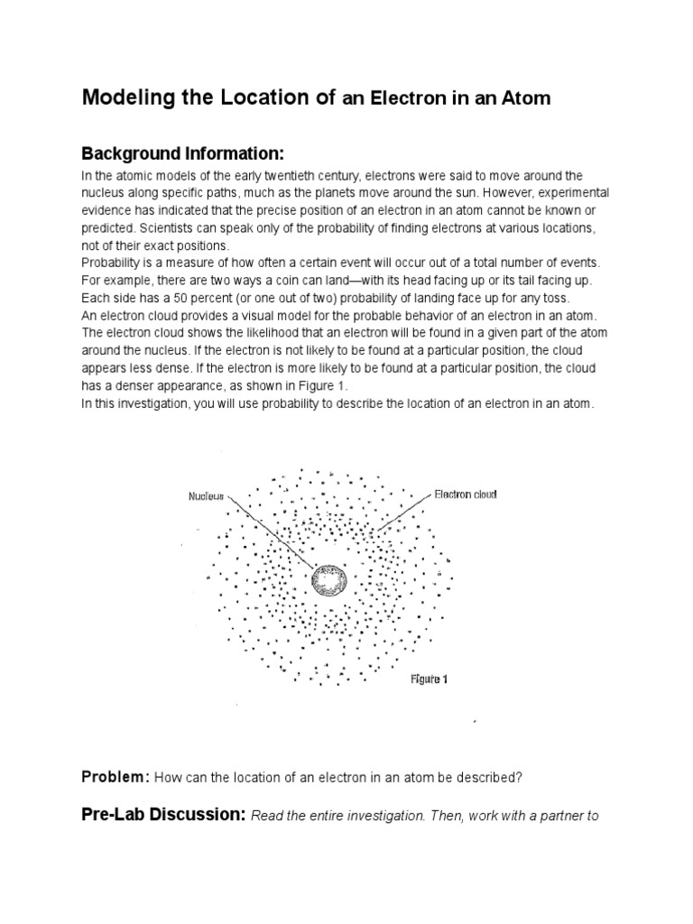 TAYLOR DAVIDSON - Modeling The Location of An Electron | PDF