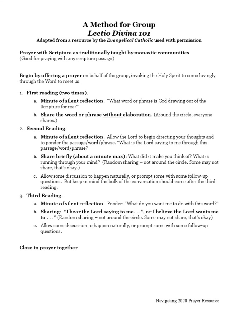 Listening To God in Scripture Resources For Groups Personal Prayer ...