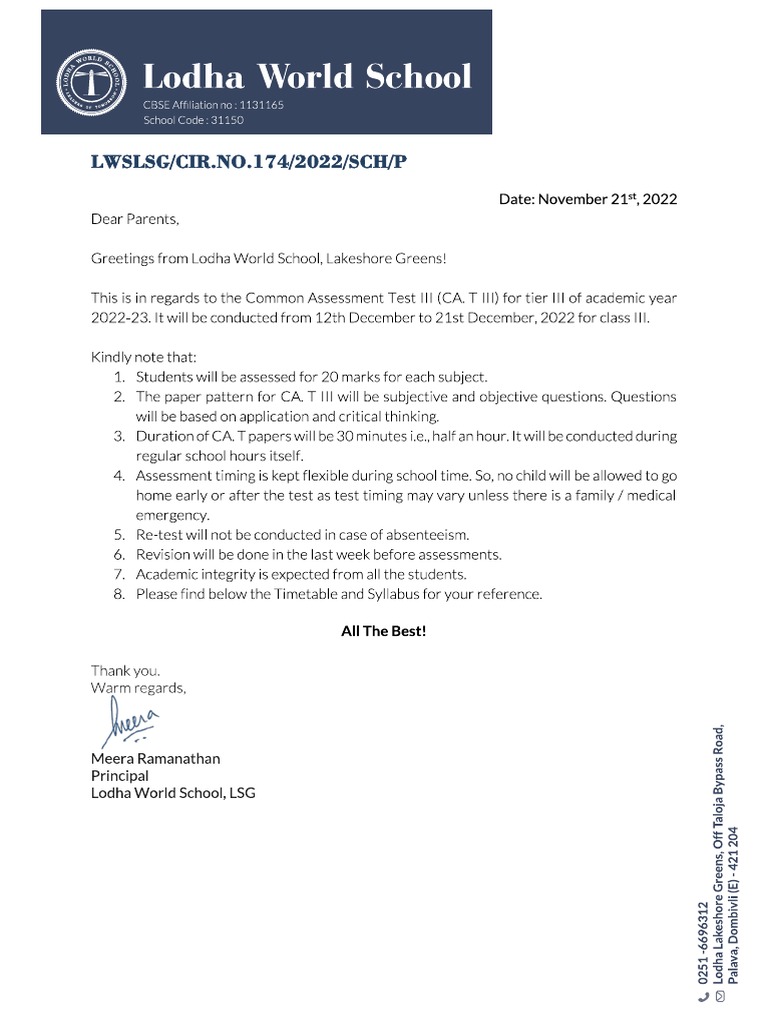 CA.t III Circular Class III | PDF
