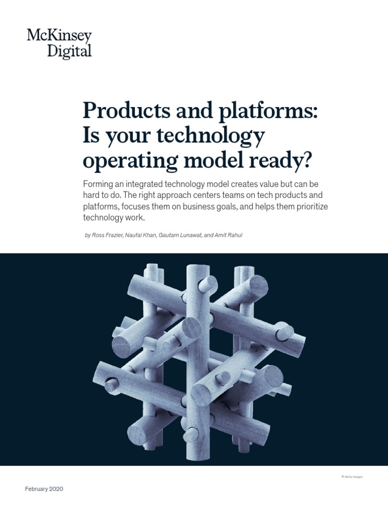 McKinsey Products and Platforms Technology Operating Model Ready | Download Free PDF | Agile ...