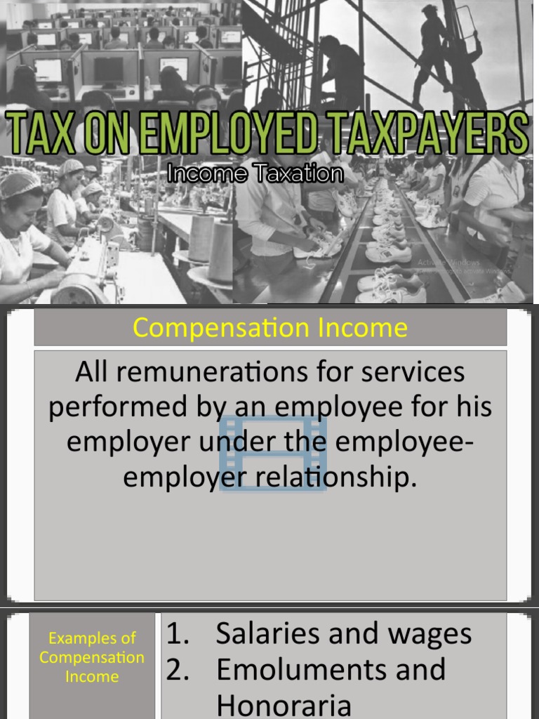 Income Tax On Employed Taxpayer and Mixed Income Earner | PDF | Income ...