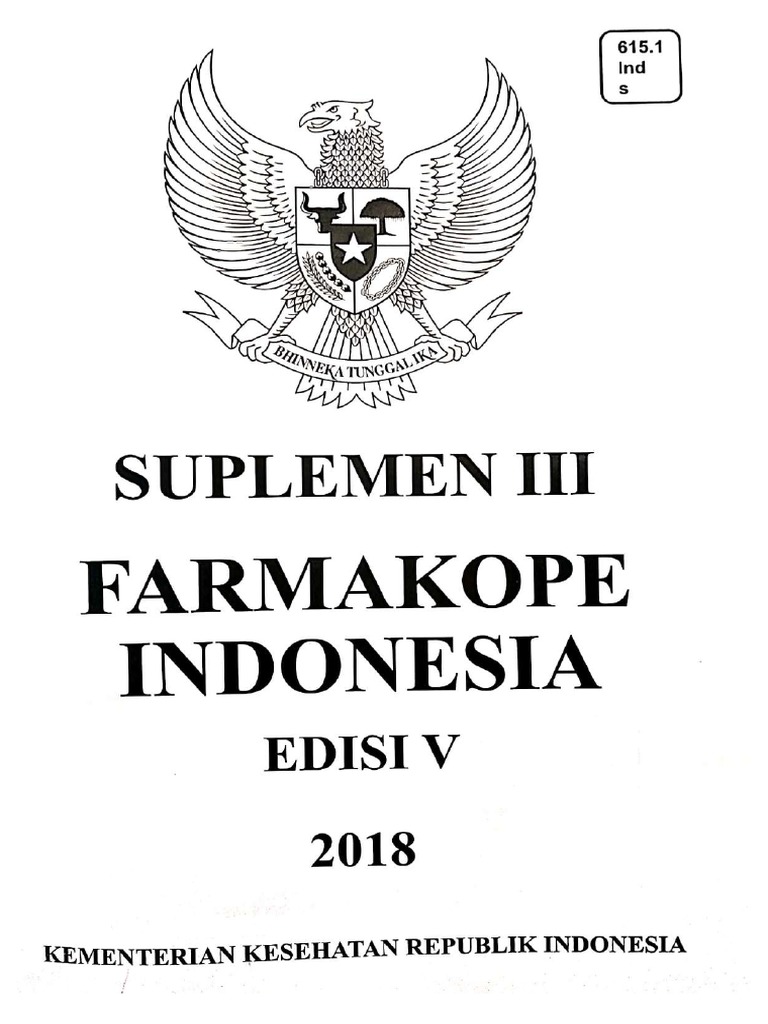 Suplemen III Farmakope Indonesia Edisi V | PDF