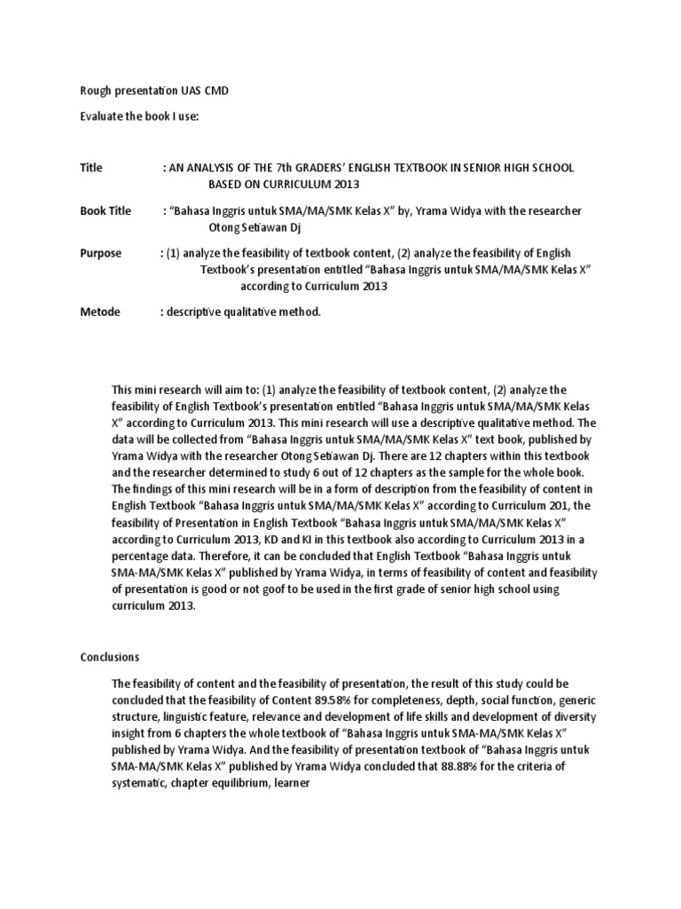 Rough Presentation UAS CMD | PDF | Methodology | Education Theory