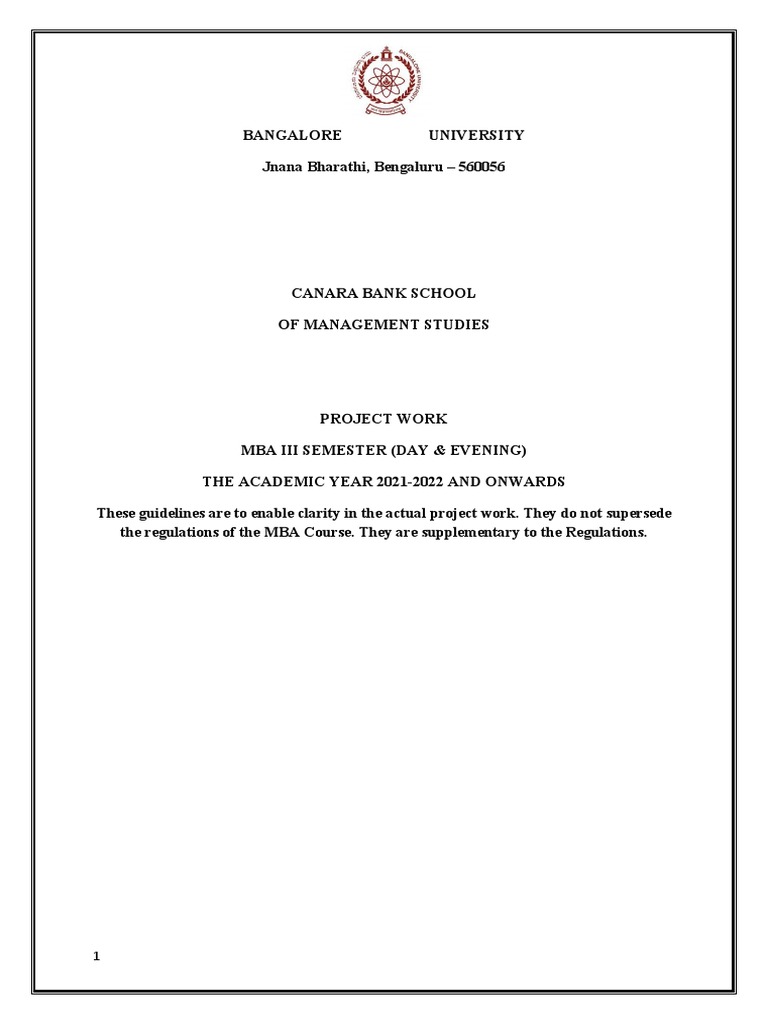 MBA III SEM - Project Work | PDF | Swot Analysis | Citation