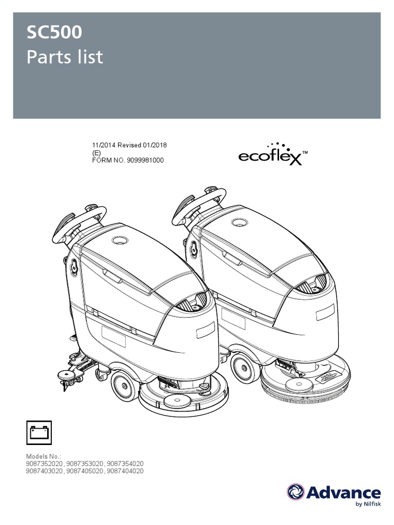 Sc500 Parts | PDF | Screw | Washer (Hardware)
