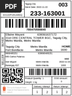 Sample JNT Waybill | PDF