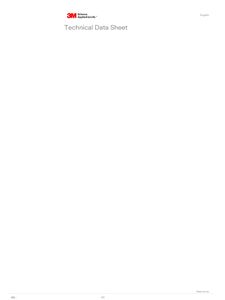 Technical Data Sheet: English | PDF