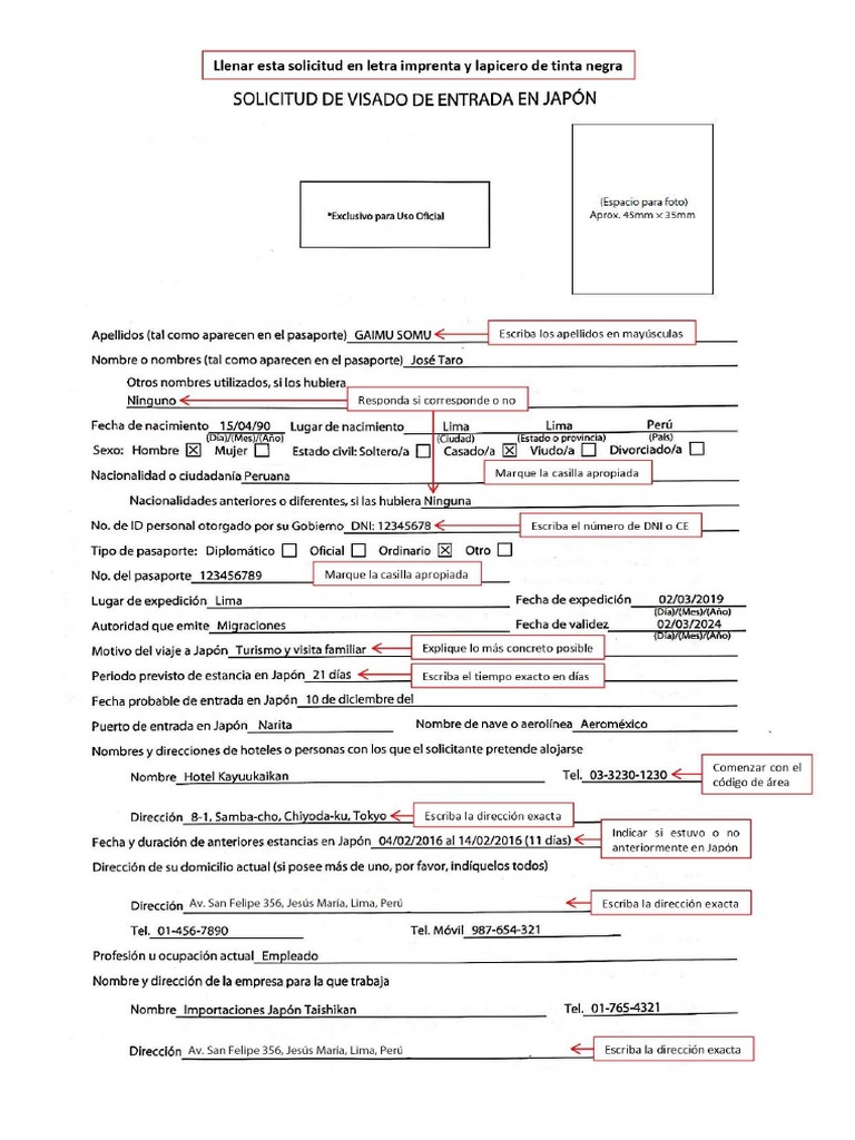 Visado Japones | PDF