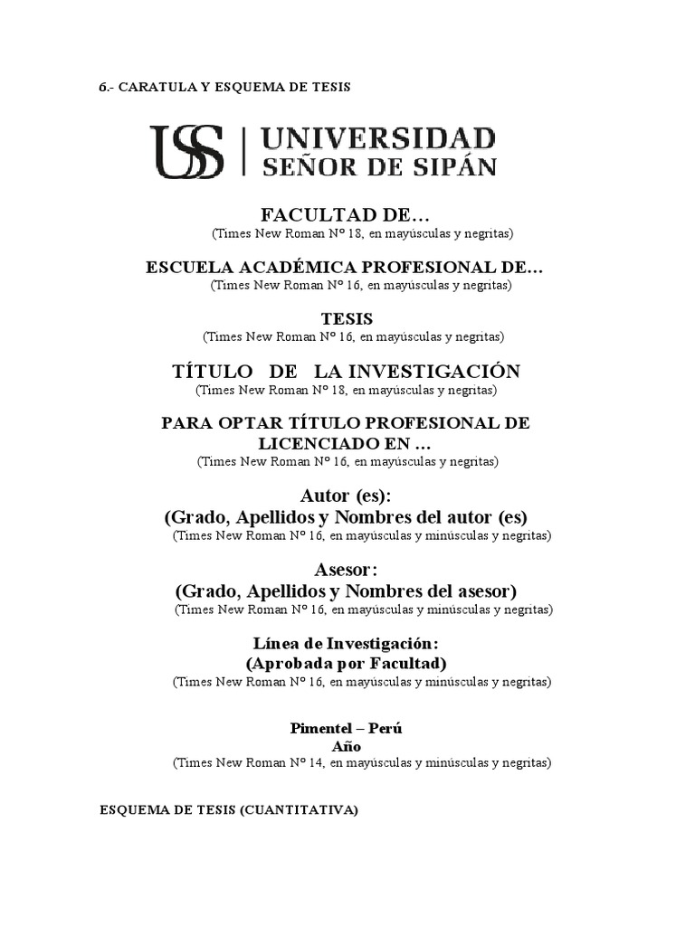 Esquema de Tesis USS | PDF | Caso de carta | Interacciones de ...