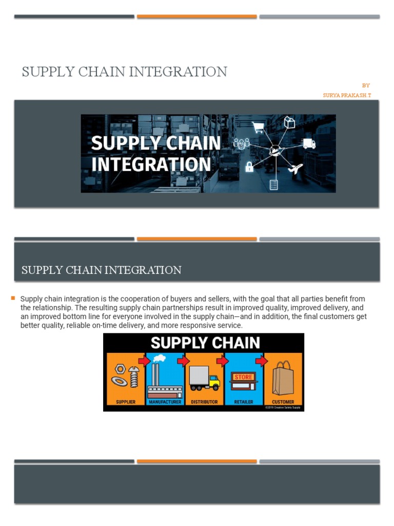 Supply Chain Integration | PDF | Supply Chain | Procurement