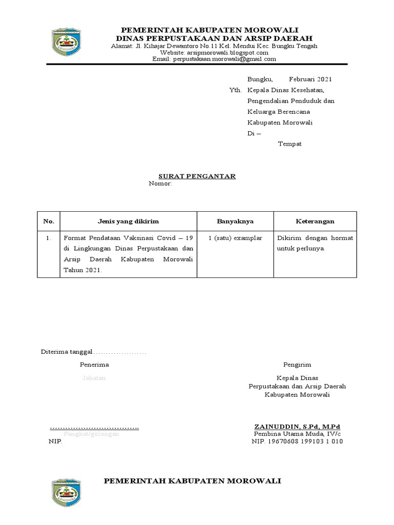 Format Surat Pengantar Terbaru | PDF