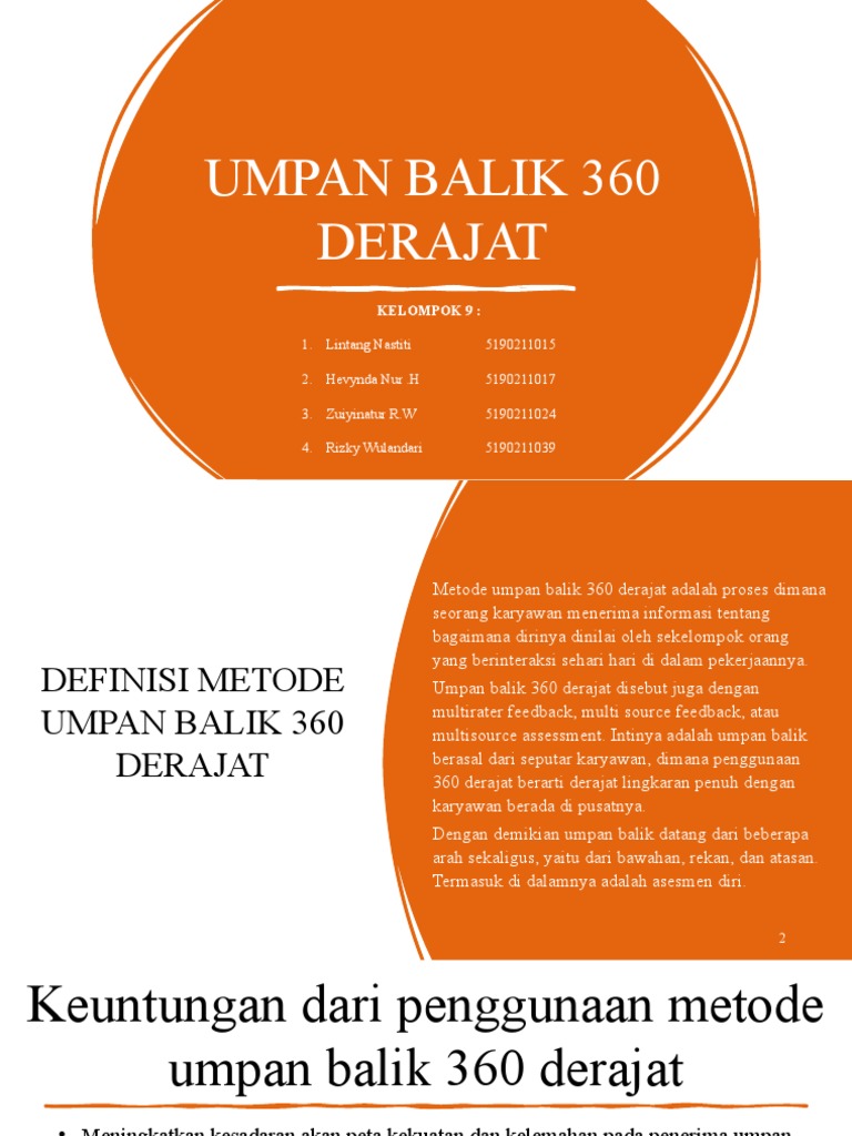 Umpan Balik 360 Derajat - Kelompok 9 | PDF