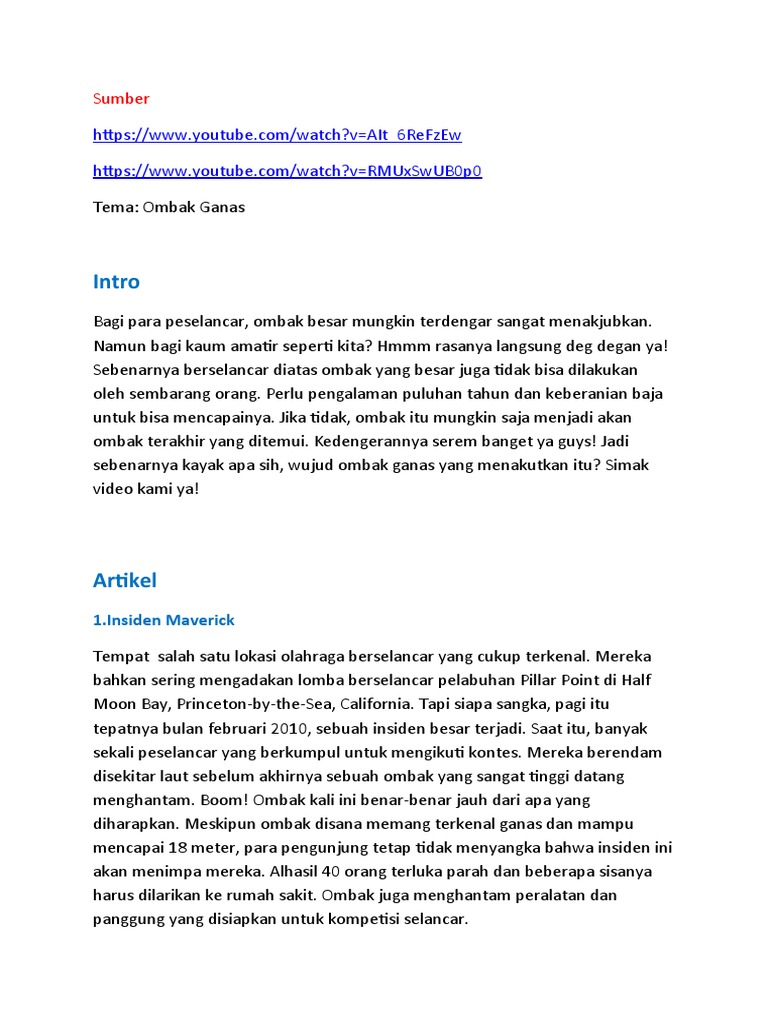 Ombak Ganas | PDF