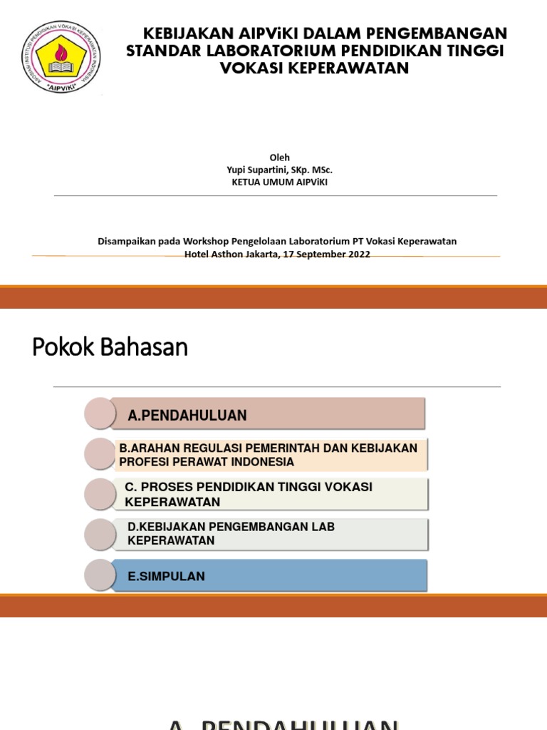 Materi 1 - Kebijakan DLM Pengelolaan Lab Kep-Sep 2022 | PDF | Bisnis ...