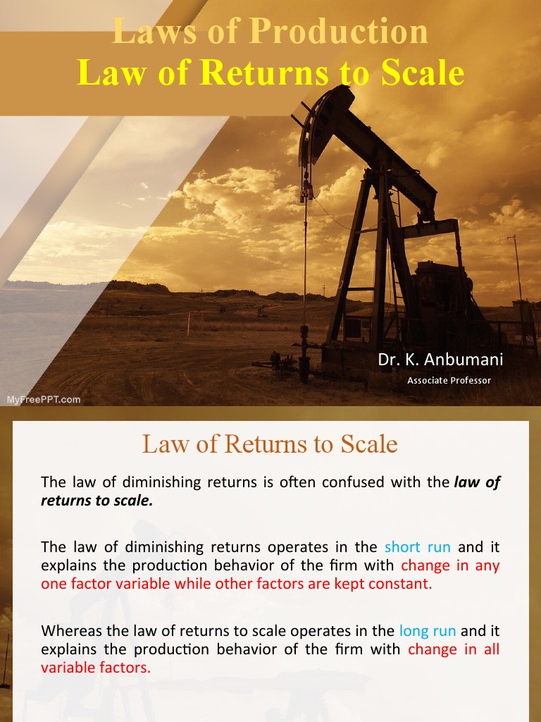 Law of Returns to Scale Explained | PDF | Average Cost | Economies Of Scale