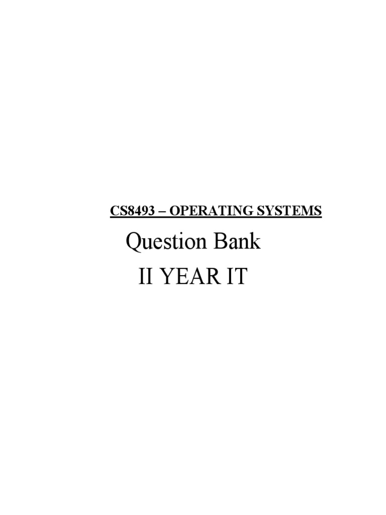 Cs8493 Operating Systems Important Questions Download Free Pdf Thread Computing Process