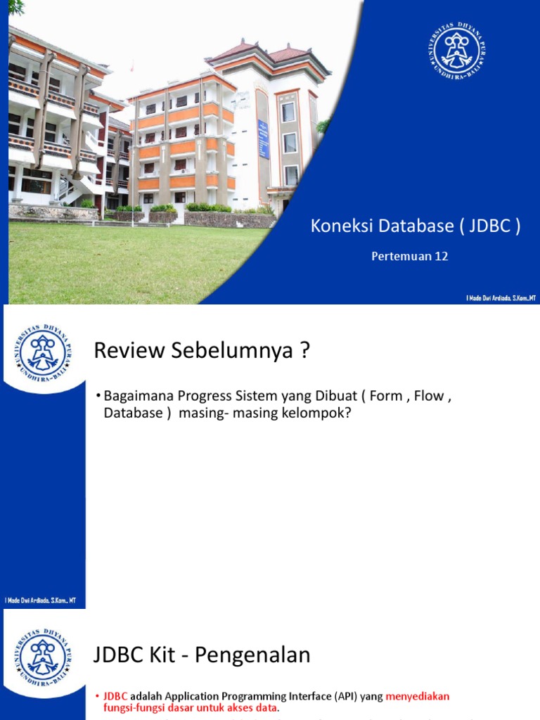 12 - Koneksi Database (JDBC) | PDF