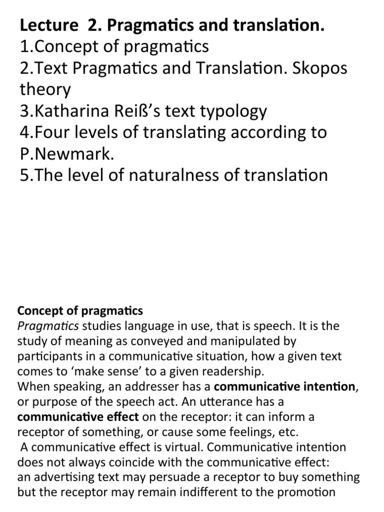 Lecture 2 | PDF | Language Mechanics | Semantics
