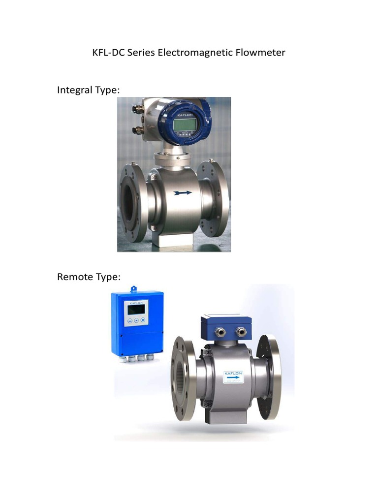 KFL-DC Electromagnetic Flowmeter Specs | PDF | Flow Measurement ...