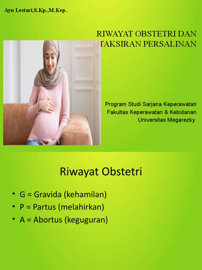 Riwayat Obstetri dan Taksiran Partus | PDF