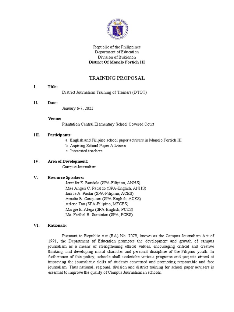 DTOT Matrix2023f | PDF | Journalism | Communication