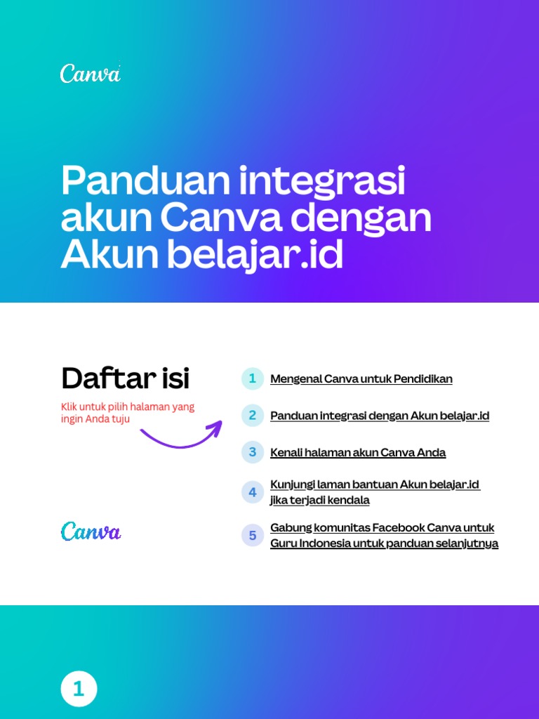 Integrasi Canva dengan Akun Belajar.id | PDF