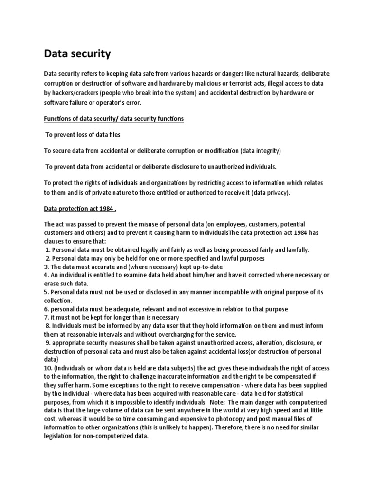 Data Security | PDF | Biometrics | Encryption