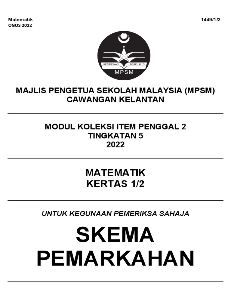 Skema Matematik k1 & k2 Ting 5 | PDF | Metode & Bahan Ajar