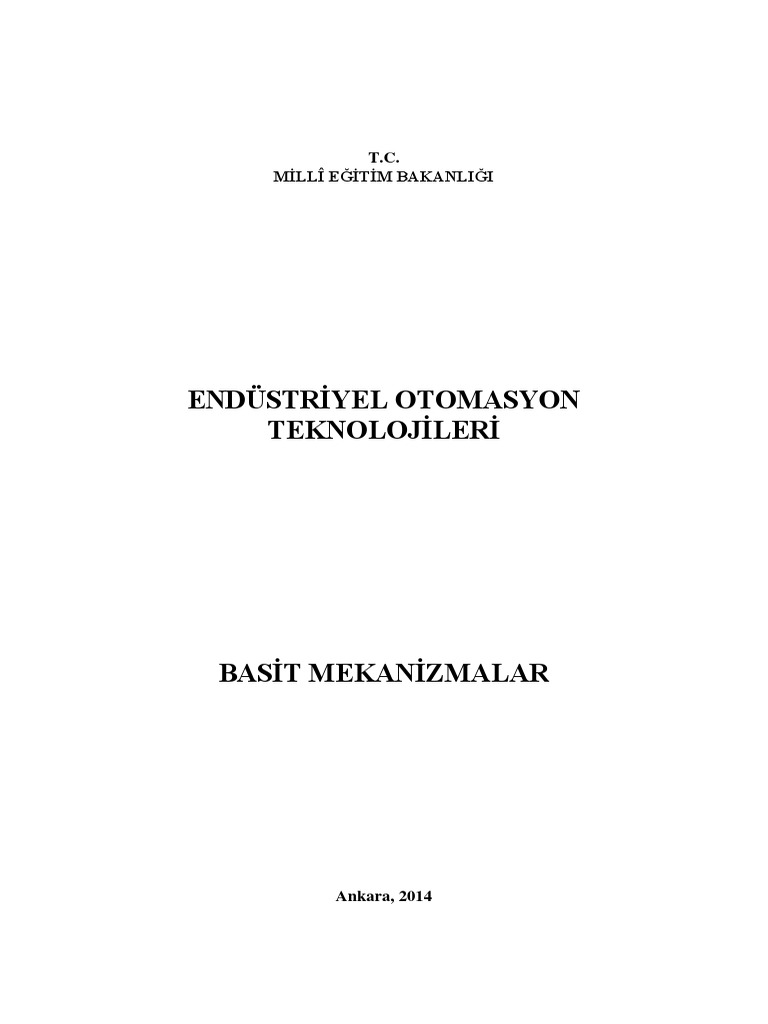 Basit Mekanizmalar PDF | PDF