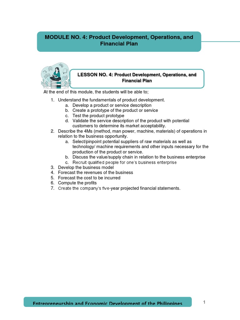 Lesson 4 Module Entrep | PDF | Entrepreneurship | Supply Chain