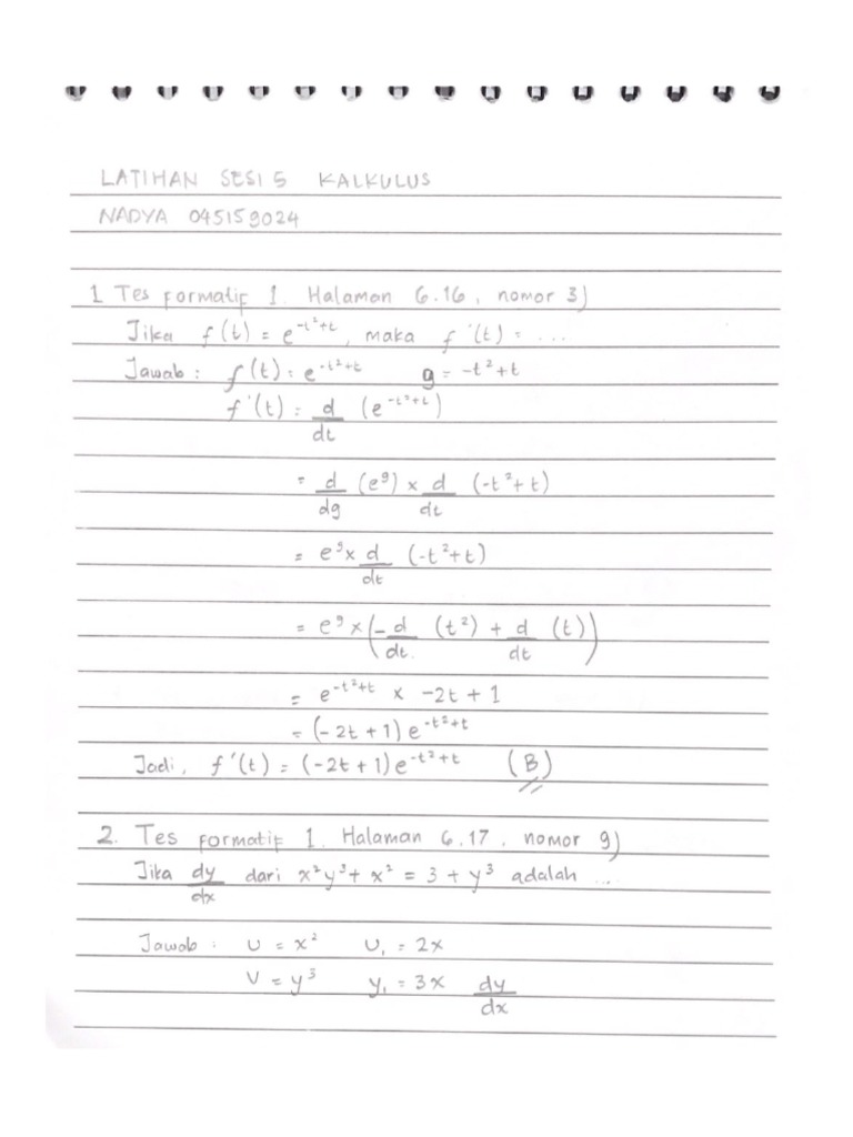 Diskusi 5 Kalkulus | PDF