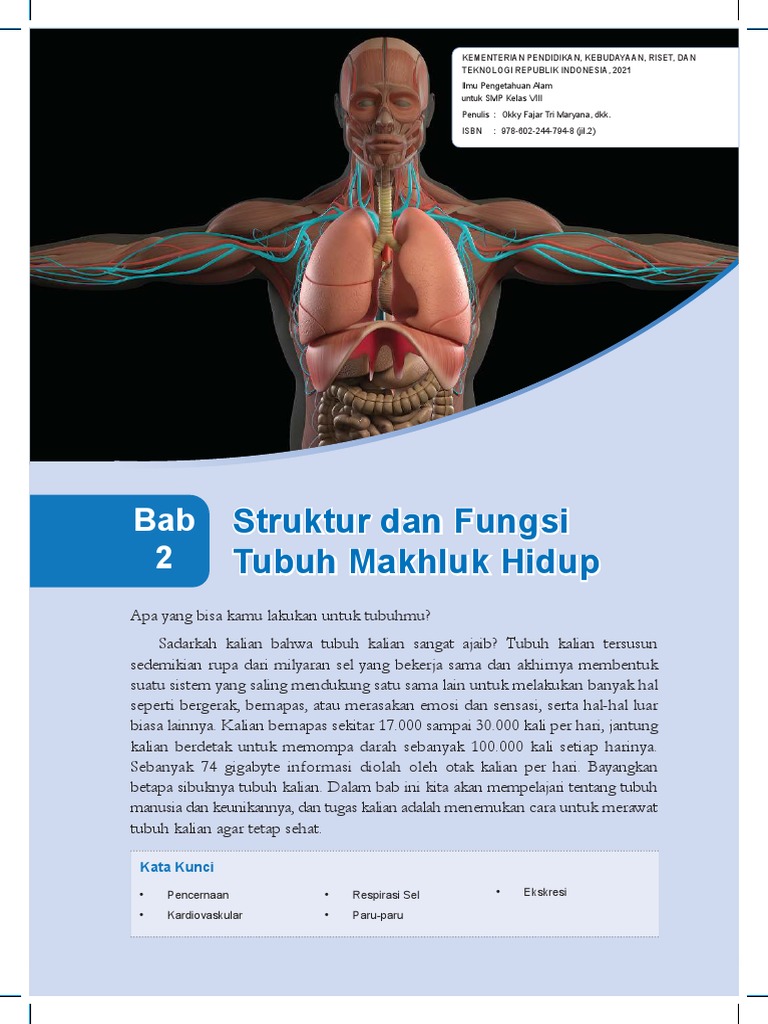Buku Murid IPA - Ilmu Pengetahuan Alam SMP Kelas VIII Tema 02 - Fase D Struktur Dan Fungsi Tubuh ...