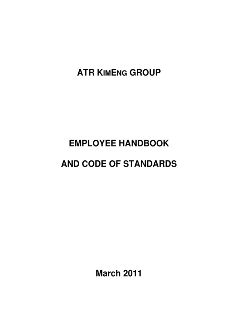 Sample Employee Handbook | PDF | Employment | Compensation And Benefits